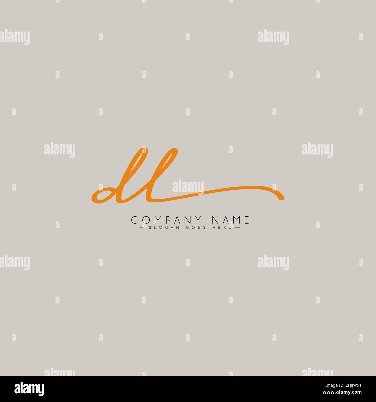 Letter dl logo hi-res stock photography and images - Alamy