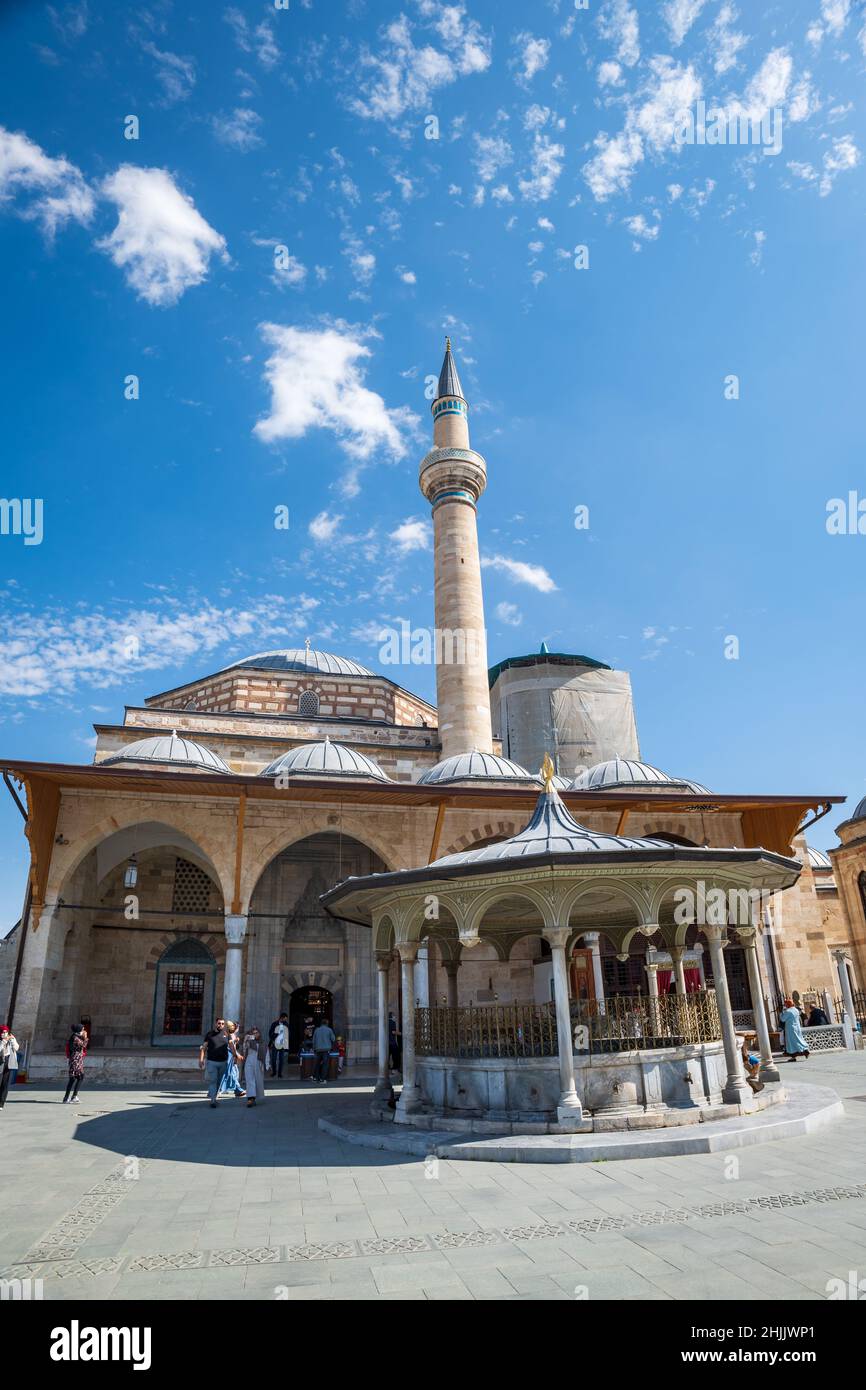 Konya, Turkey - October 2021: Mevlana Museum, known as the Green ...
