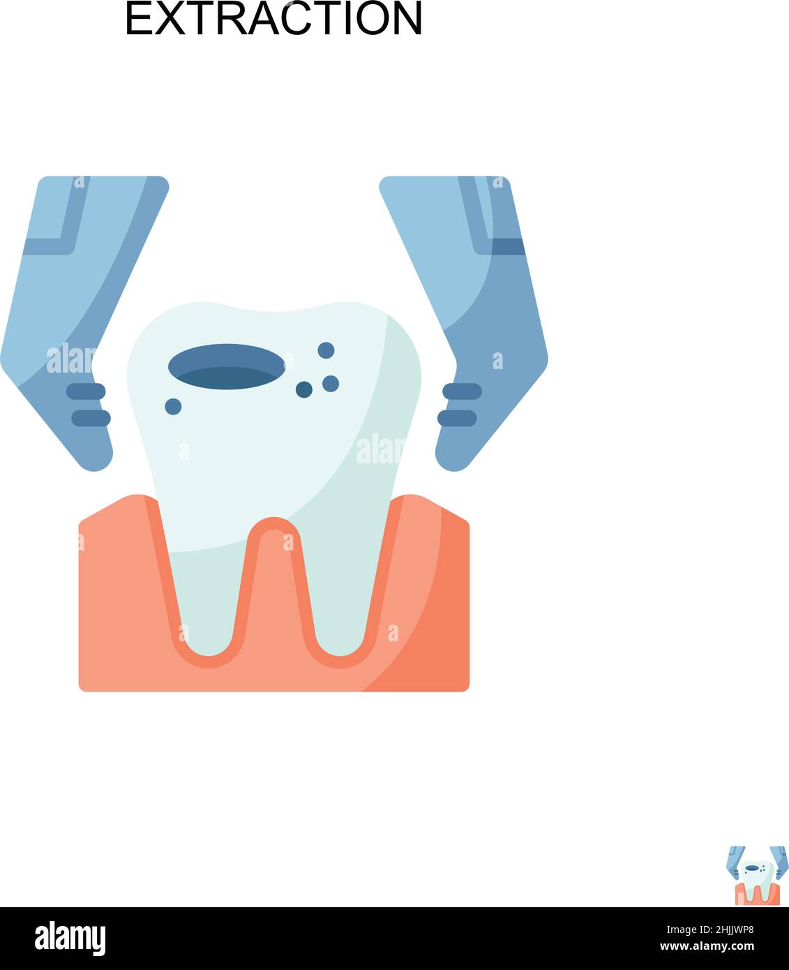 Extraction Simple vector icon. Illustration symbol design template for ...