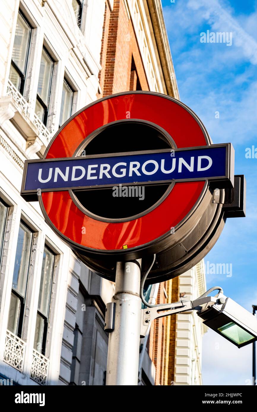 London England UK, 29 January 2022, Transport For London Underground ...