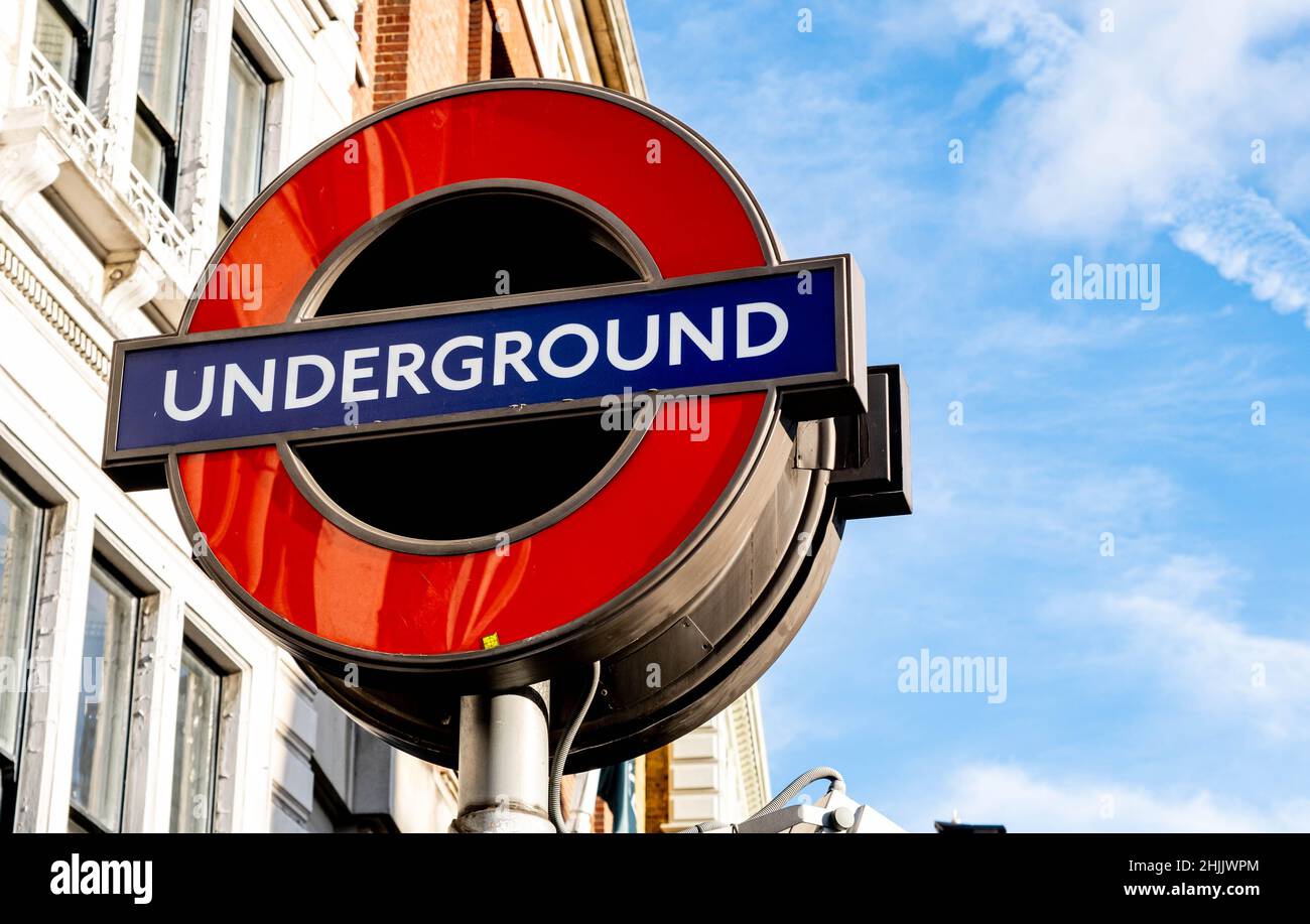 London England UK, 29 January 2022, Transport For London Underground ...