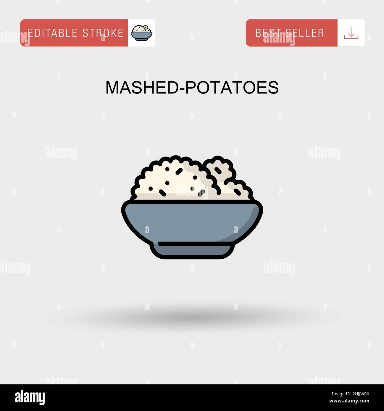 Creamy potatoes Stock Vector Images - Alamy