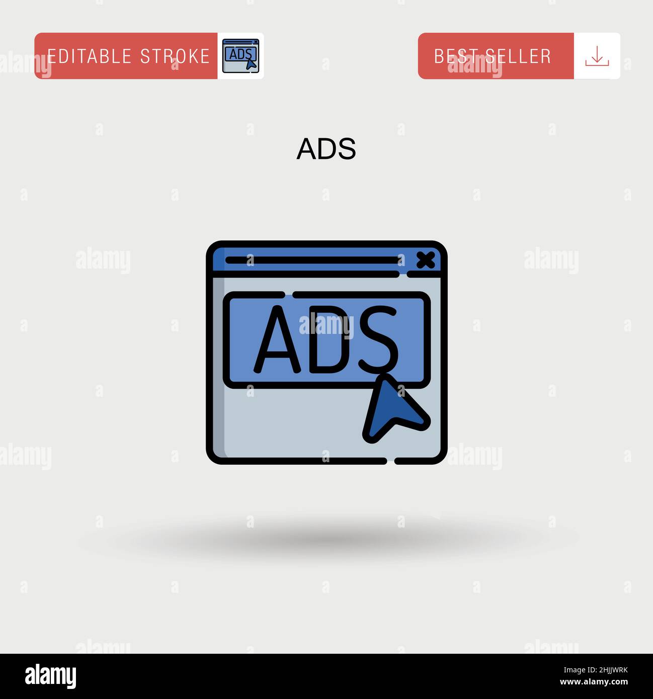 Ads Simple vector icon Stock Vector Image & Art - Alamy