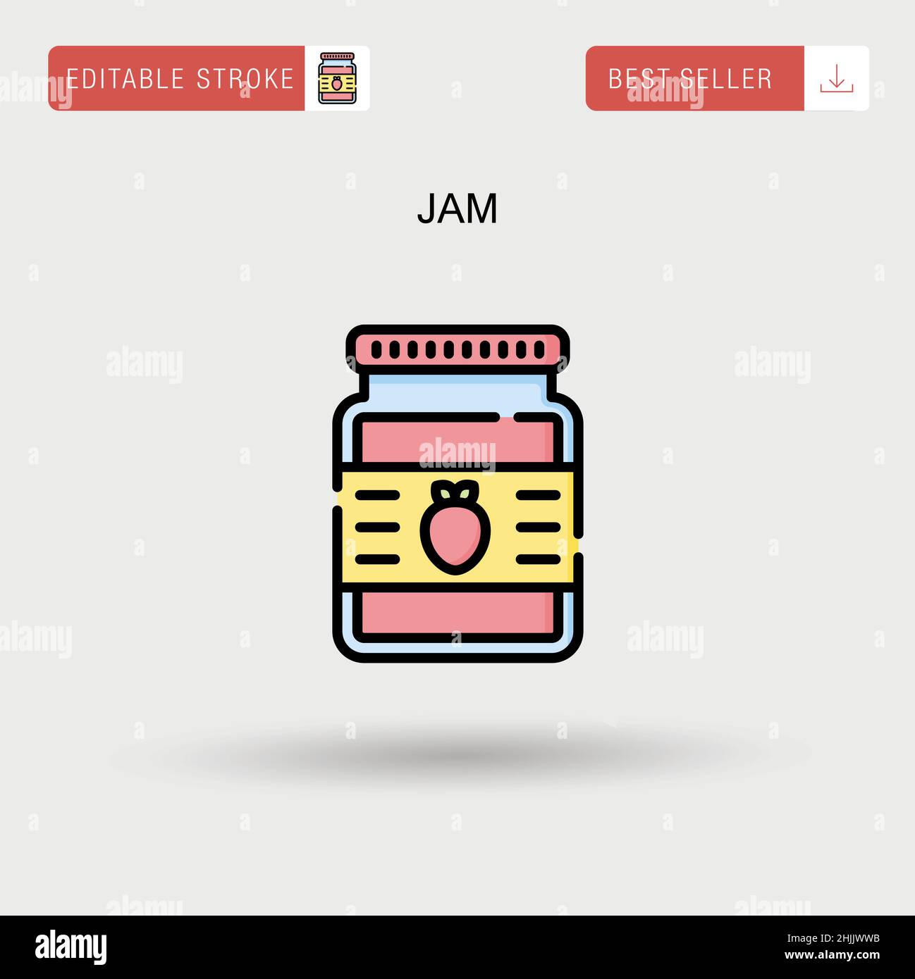 Jam Simple vector icon Stock Vector Image & Art - Alamy