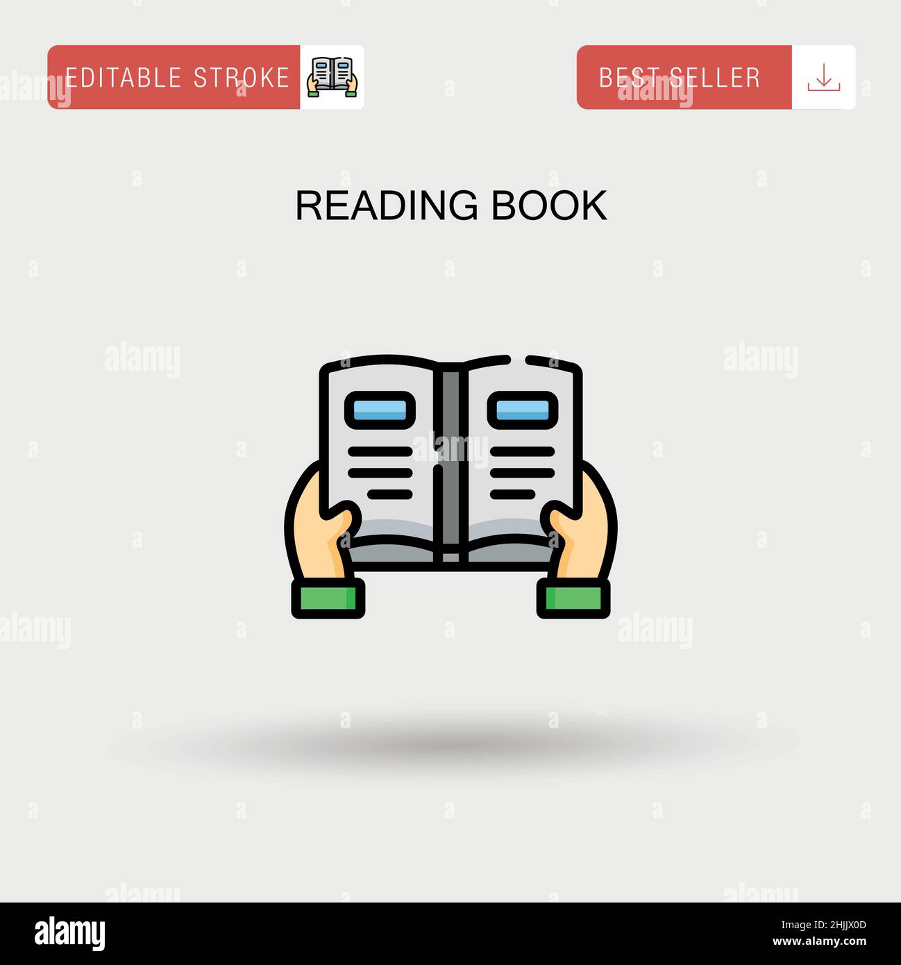 Reading person icon vector hi-res stock photography and images - Alamy