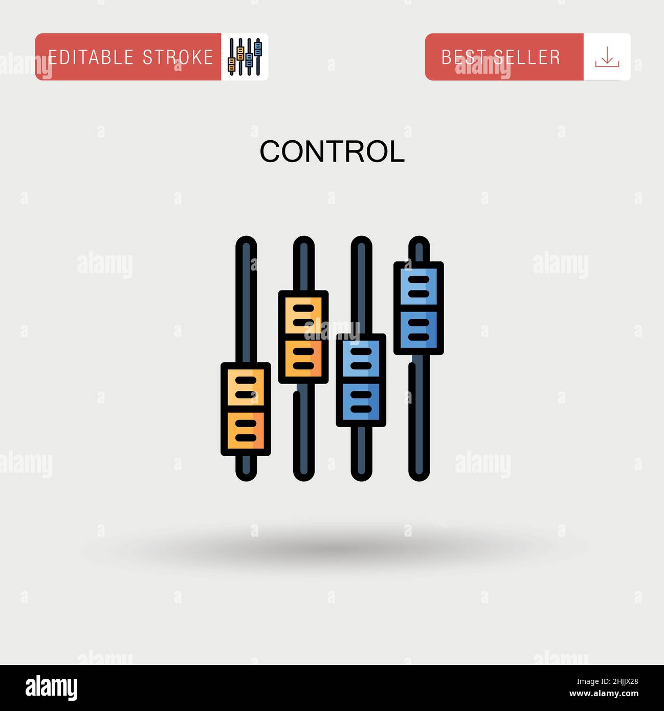 Control Simple vector icon Stock Vector Image & Art - Alamy