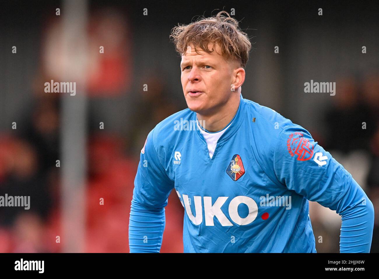 ALMERE, NETHERLANDS - JANUARY 30: Ronald Koeman jr of Telstar during ...