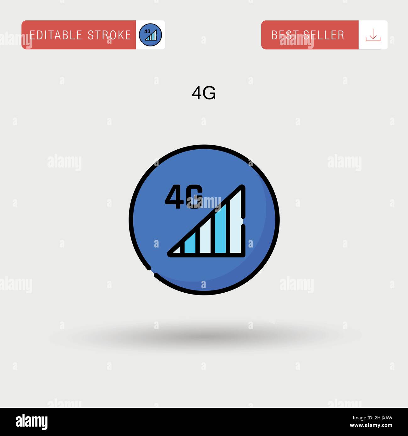 4g Simple vector icon Stock Vector Image & Art - Alamy