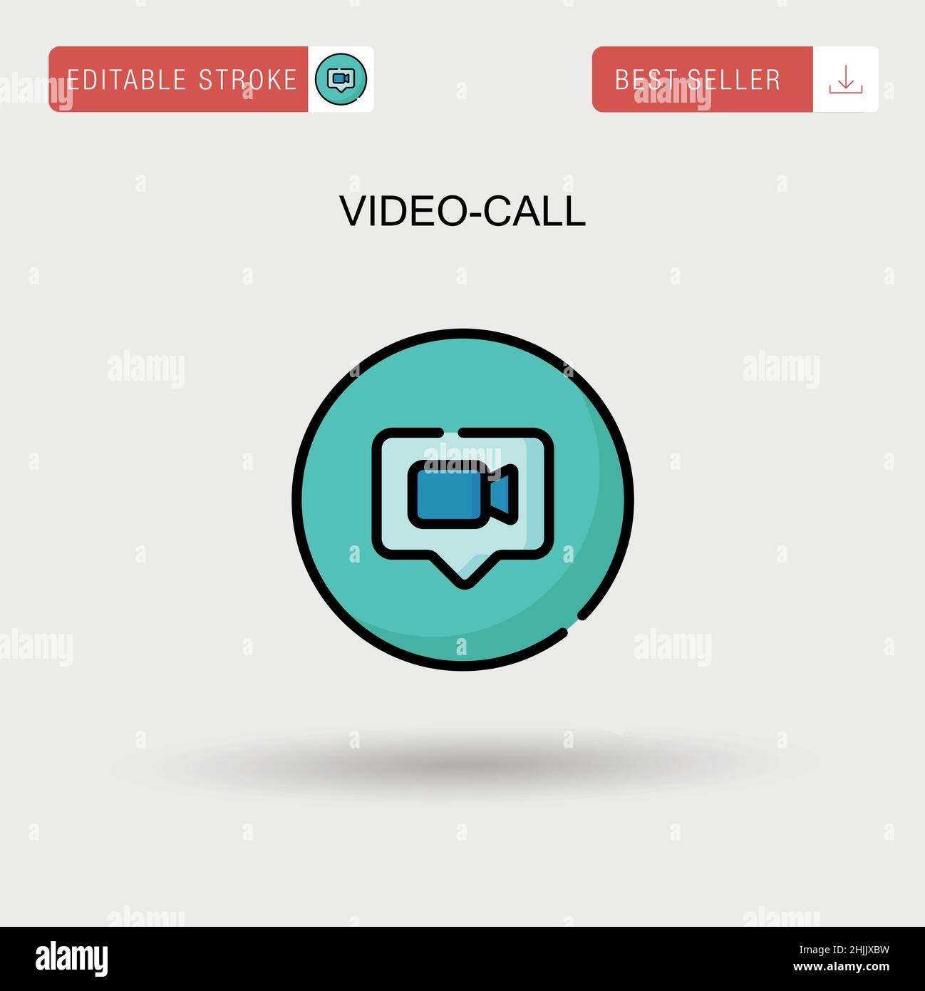 Phone video call screen Stock Vector Images - Alamy