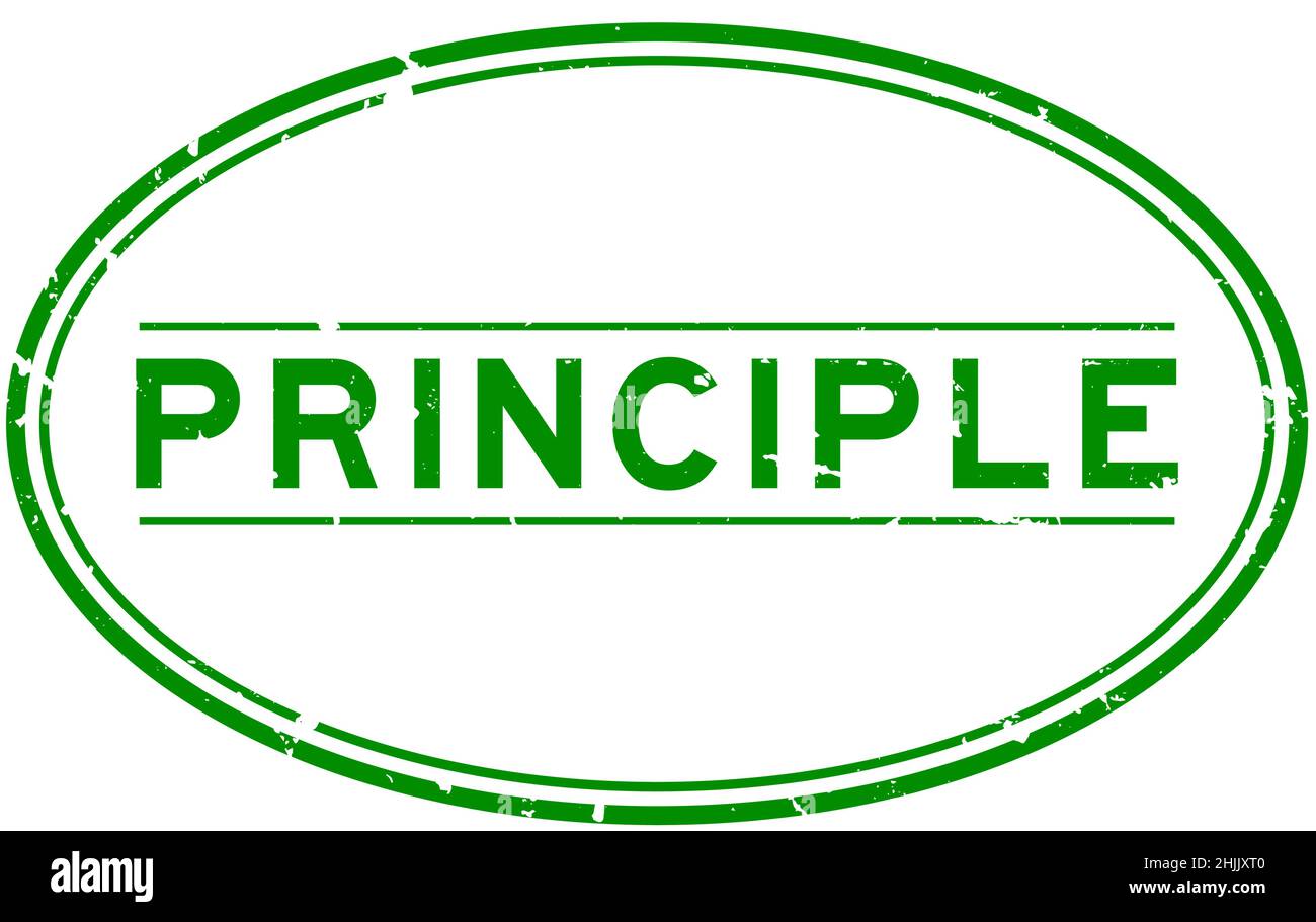 Grunge green principle word hi-res stock photography and images - Alamy