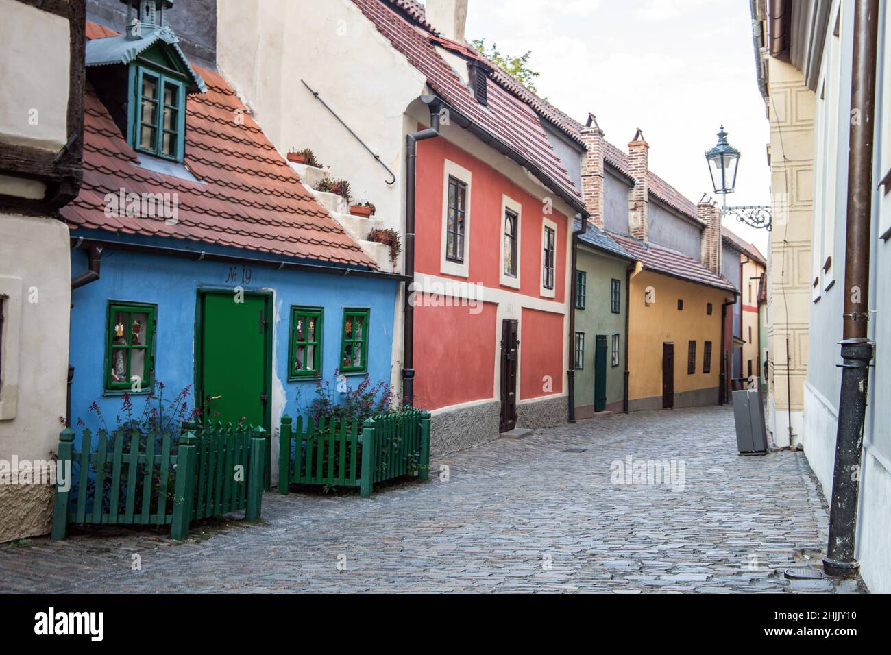 Golden street, Hrandcany Castle in Prague, Czech Republic Stock Photo ...