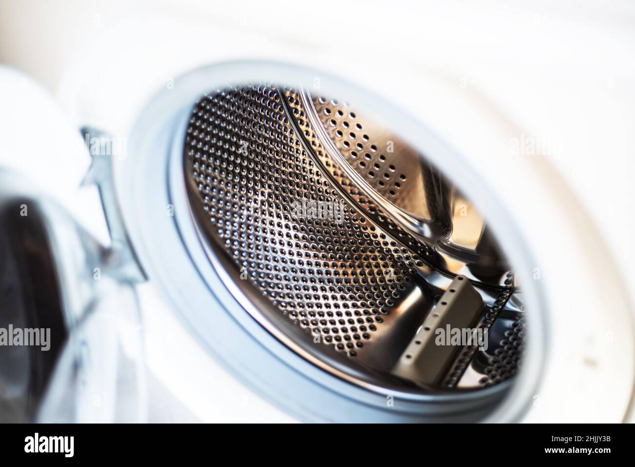 washing machine drum inside view Stock Photo - Alamy