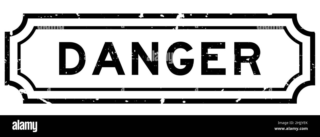 Grunge black danger word rubber seal stamp on white background Stock Vector Image & Art - Alamy