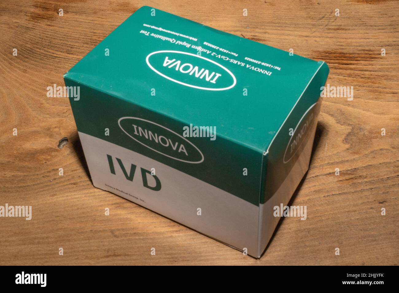 Innova Lateral Flow Rapid Antigen Test Kit, box, IVD Stock Photo - Alamy