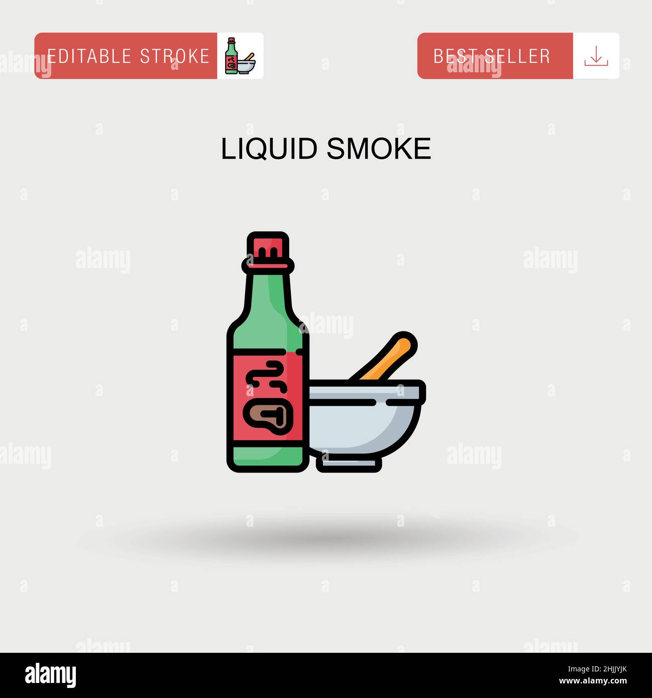 Liquid smoke Simple vector icon Stock Vector Image & Art - Alamy