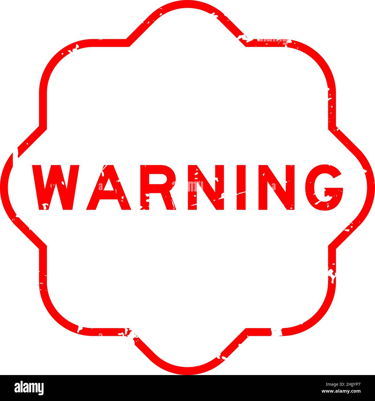 Grunge red warning word rubber seal stamp on white background Stock ...
