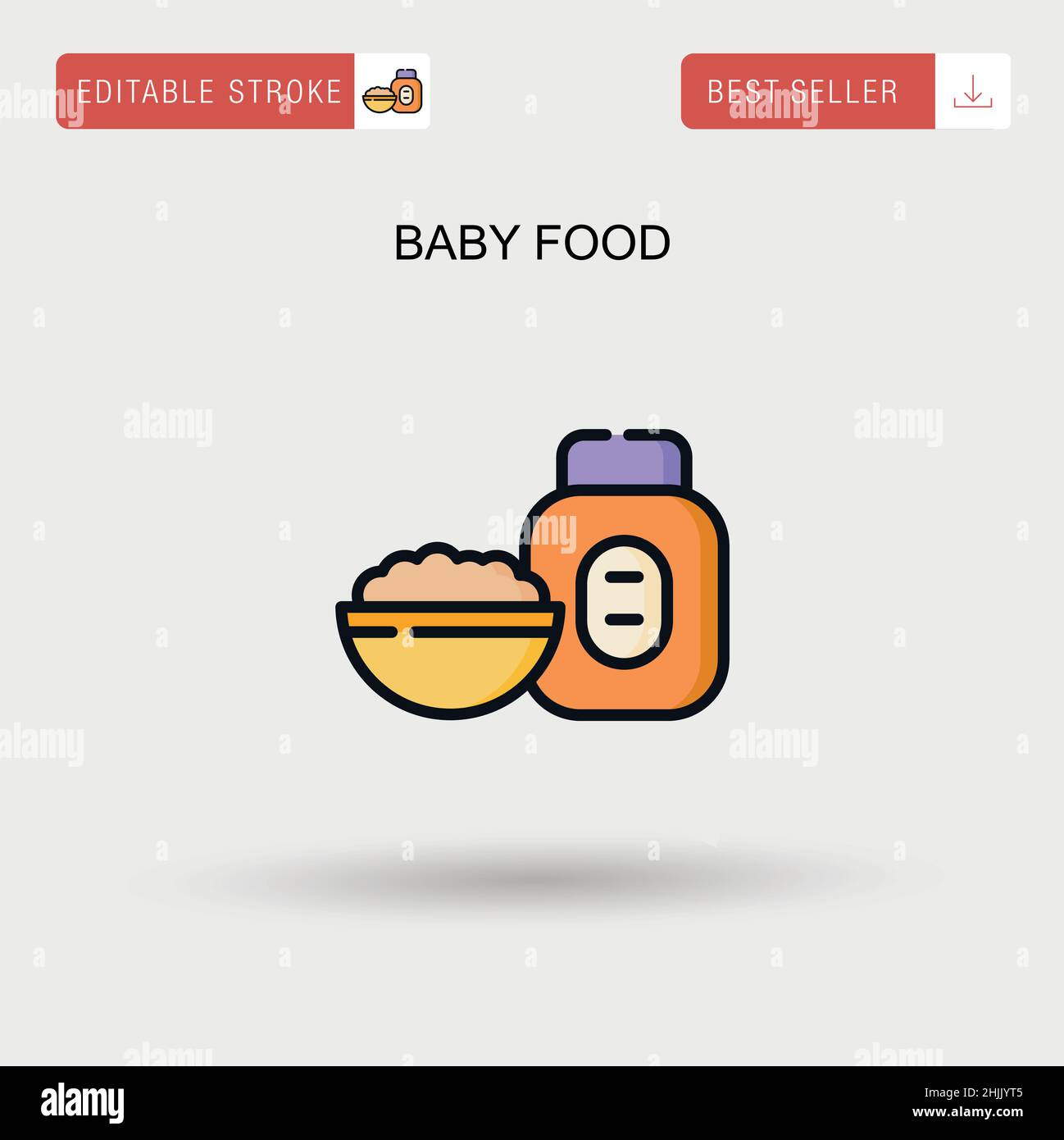 Baby eating apple Stock Vector Images - Alamy