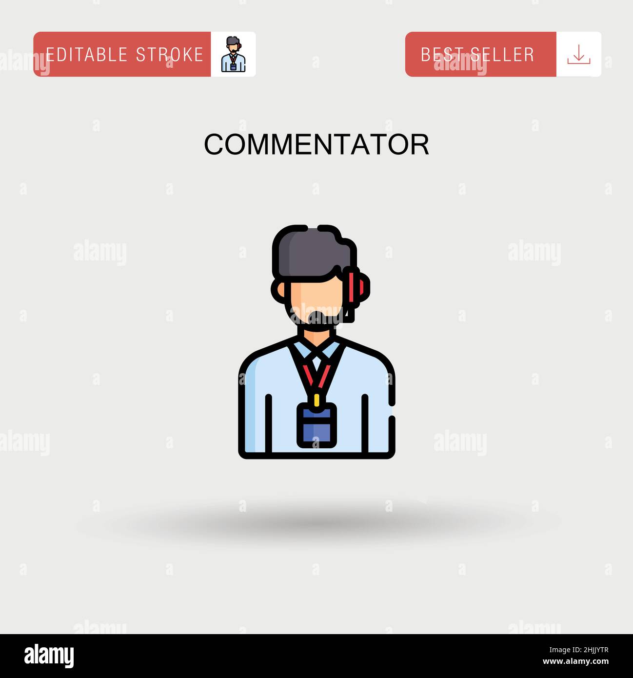 Commentator Stock Vector Images - Alamy