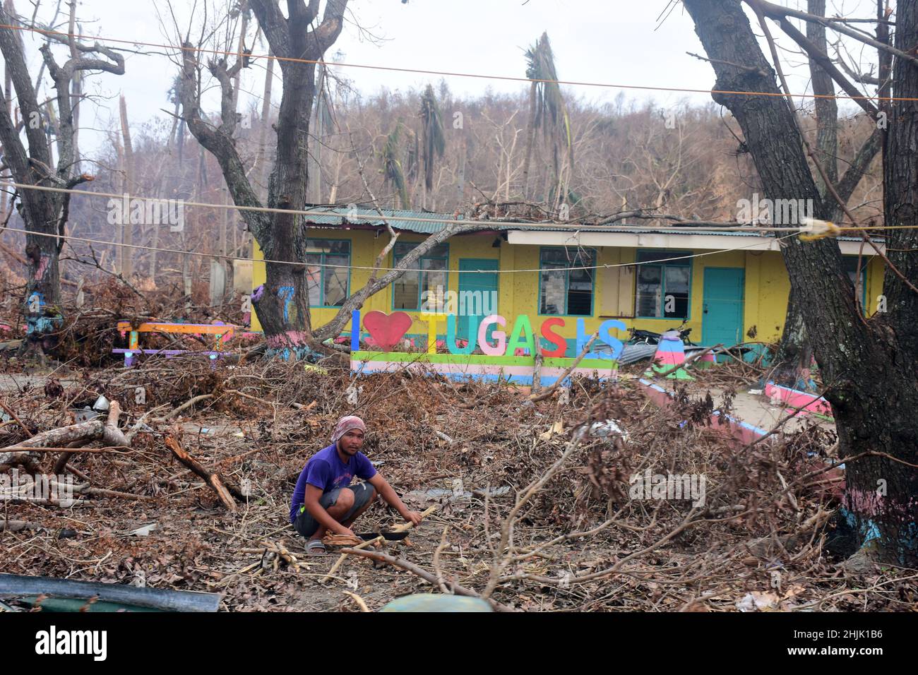 Tagbilaran, Bohol, Philippines. 24th Dec, 2021. Aftermath of Typhoon ...