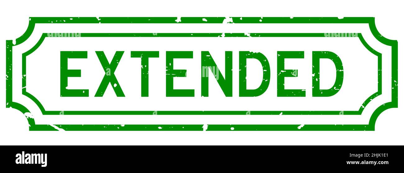 Grunge green extended word rubber seal stamp on white background Stock Vector Image & Art - Alamy