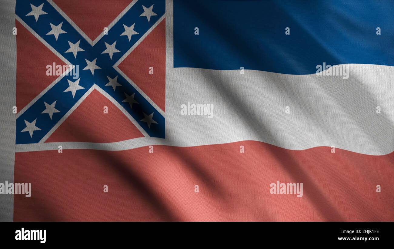 Waving mississippi state flags seamless hi-res stock photography and ...