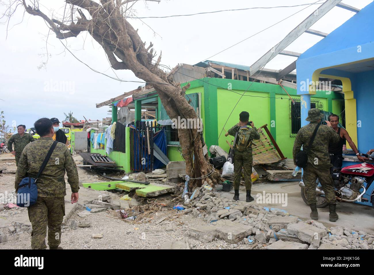 Tagbilaran, Bohol, Philippines. 24th Dec, 2021. Aftermath of Typhoon ...