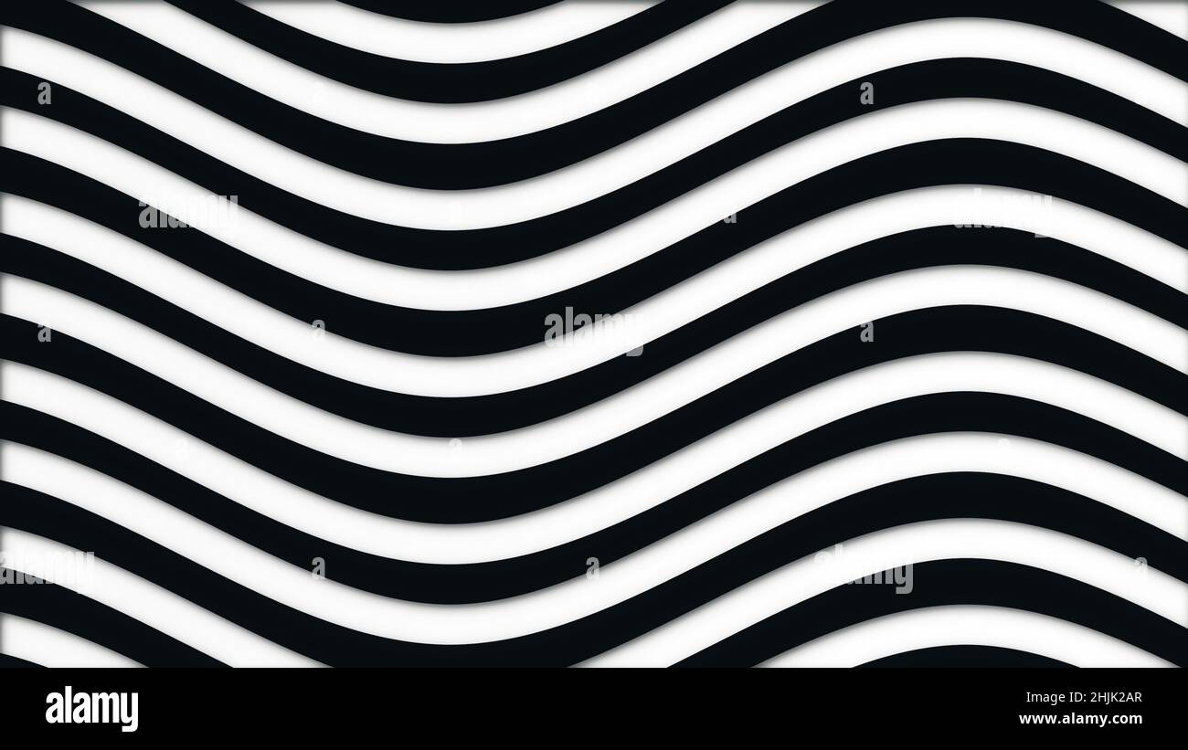 Abstract looping animation of moving wavy striped background. Animation ...