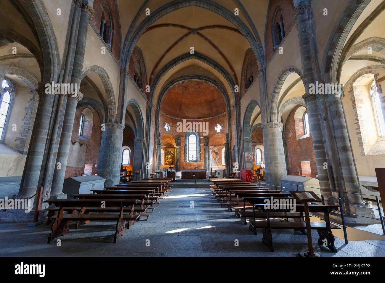 Sacra di San Michele, ancient monastery in Northern Italy Stock Photo ...