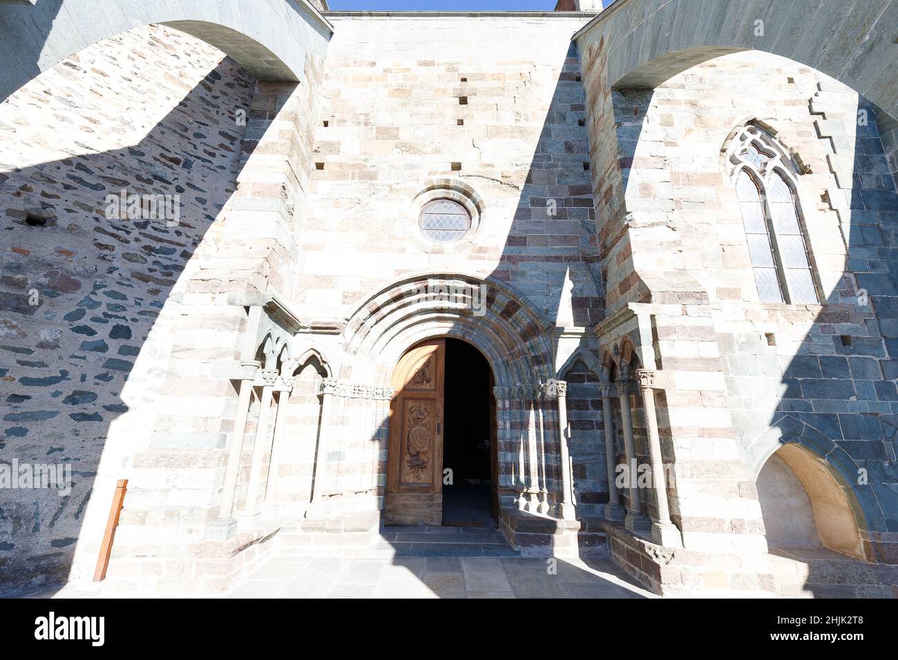 Sacra di San Michele, ancient monastery in Northern Italy Stock Photo ...