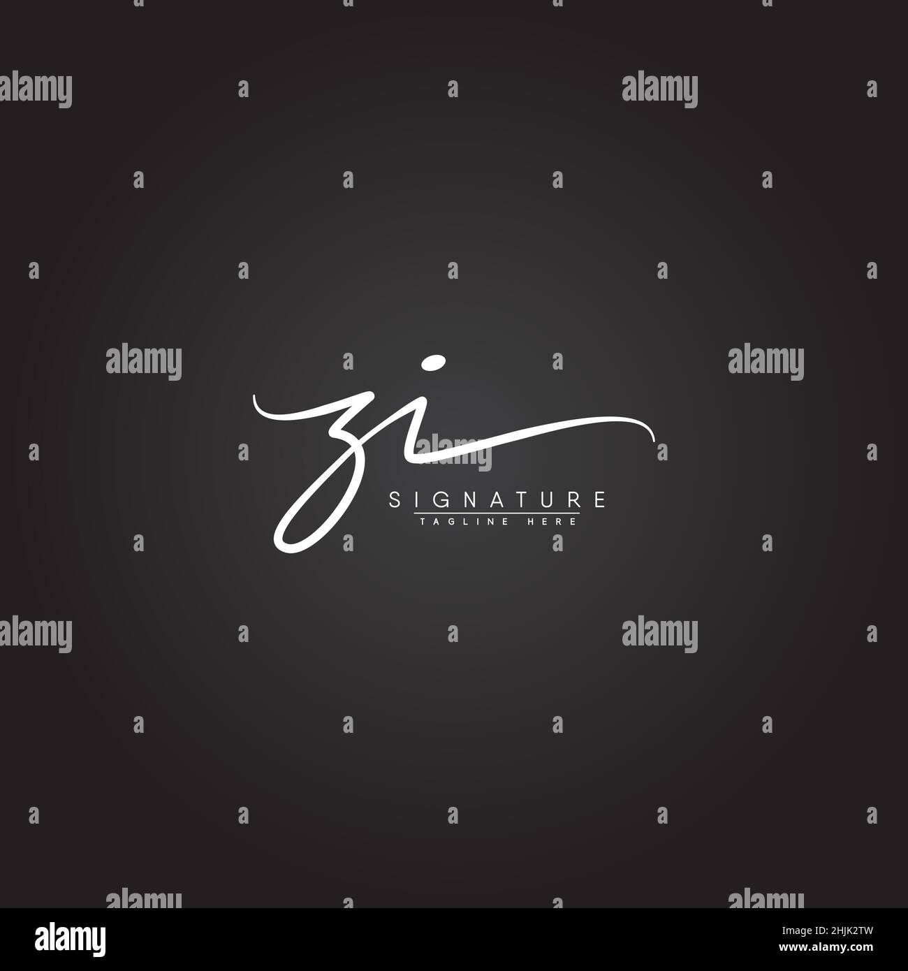 Zi initials logo hi-res stock photography and images - Alamy
