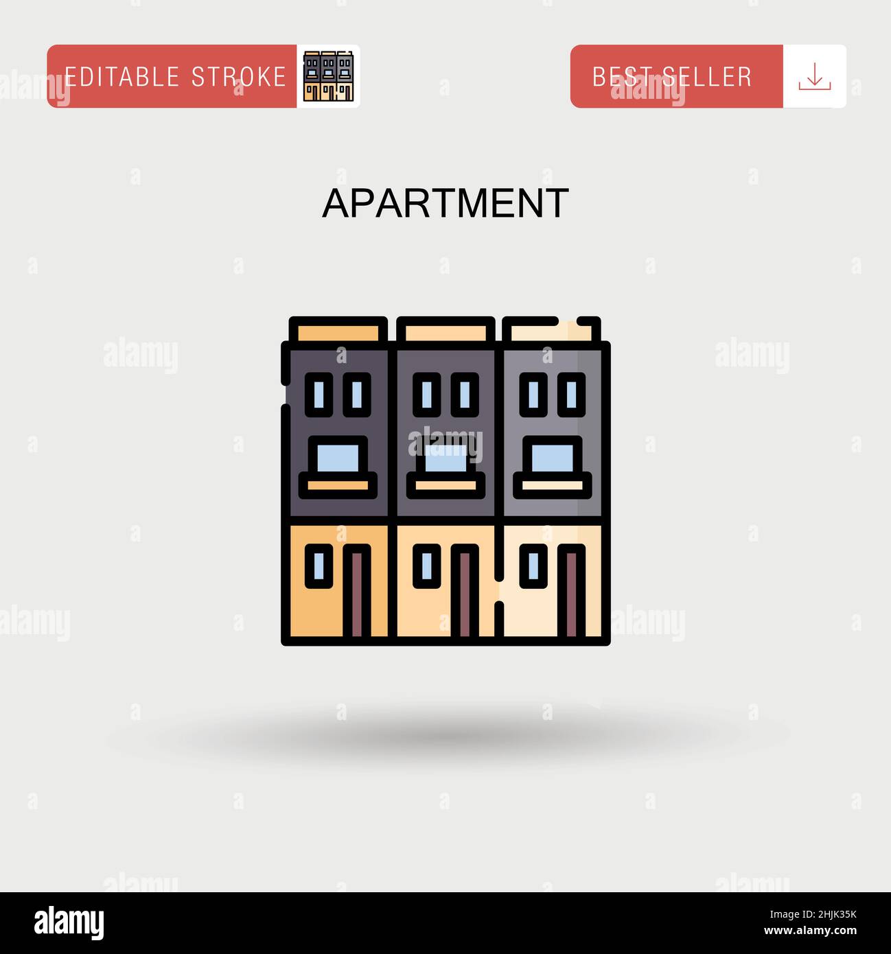 Stylish apartment, view Stock Vector Images - Alamy