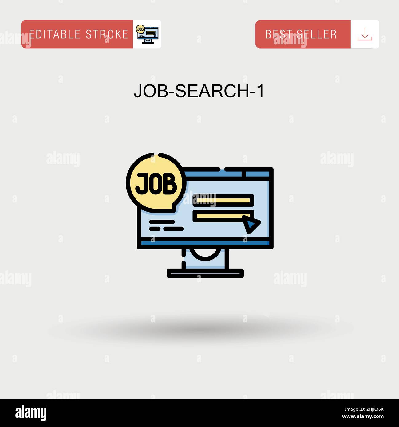 Job search young woman Stock Vector Images - Alamy