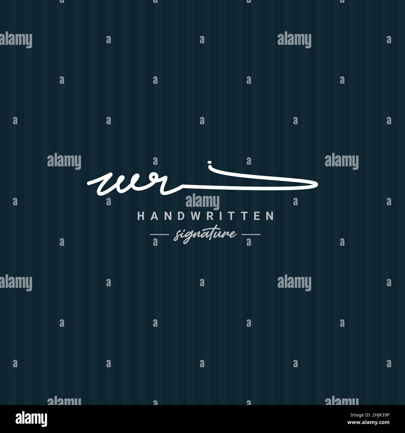 Wr initials logo hi-res stock photography and images - Alamy