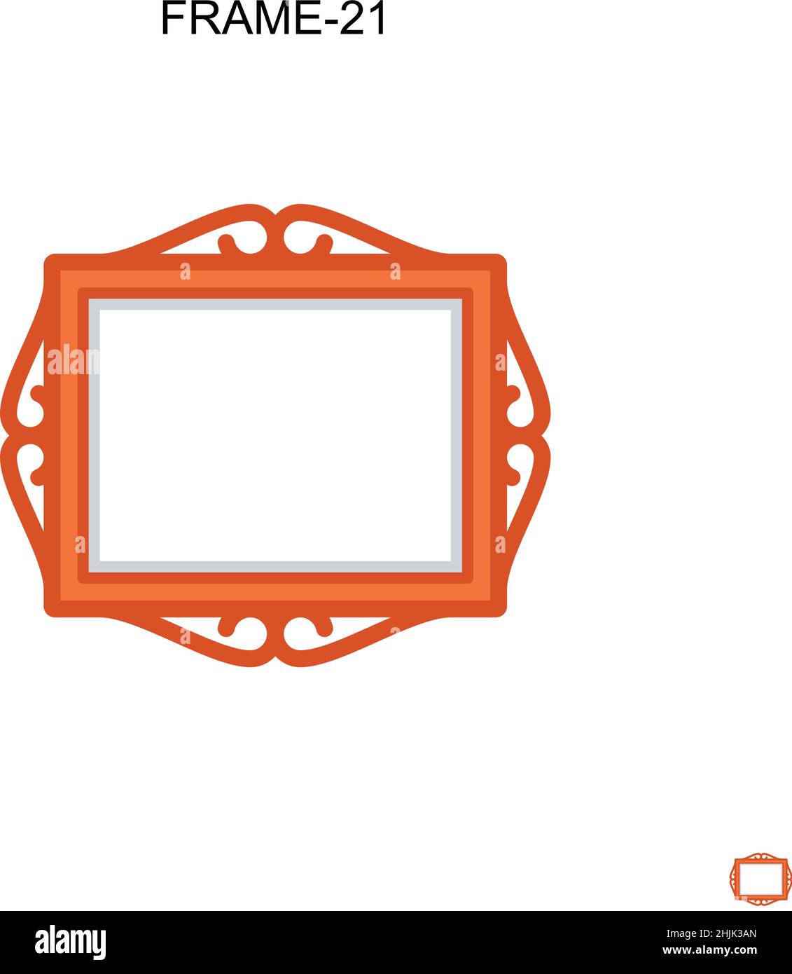 Frame-21 Simple vector icon. Illustration symbol design template for ...