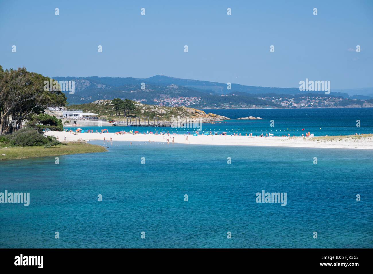 Rodas beach, Cies Islands, Pontevedra, Galicia, Spain Stock Photo - Alamy
