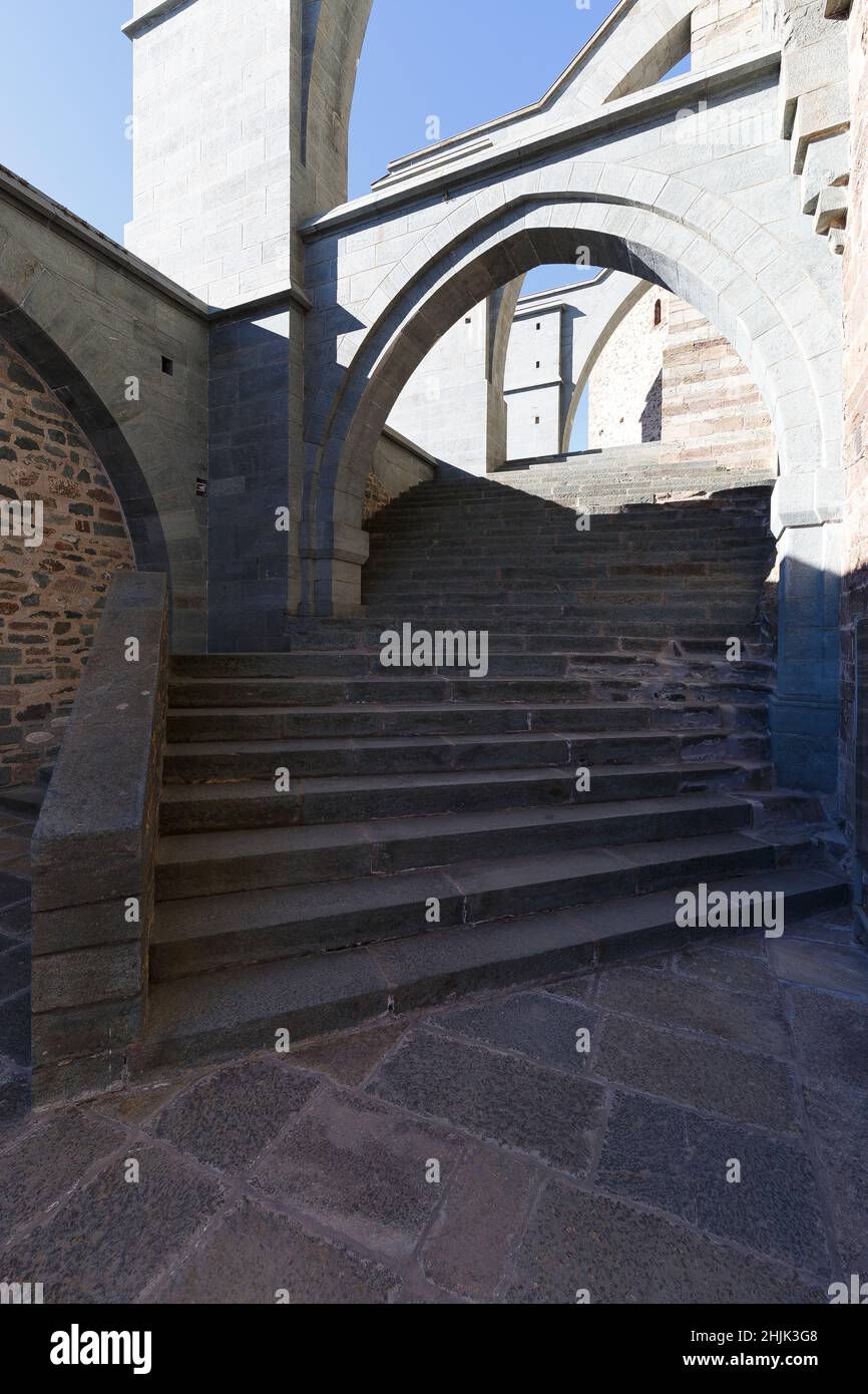 Sacra di San Michele, ancient monastery in Northern Italy Stock Photo ...