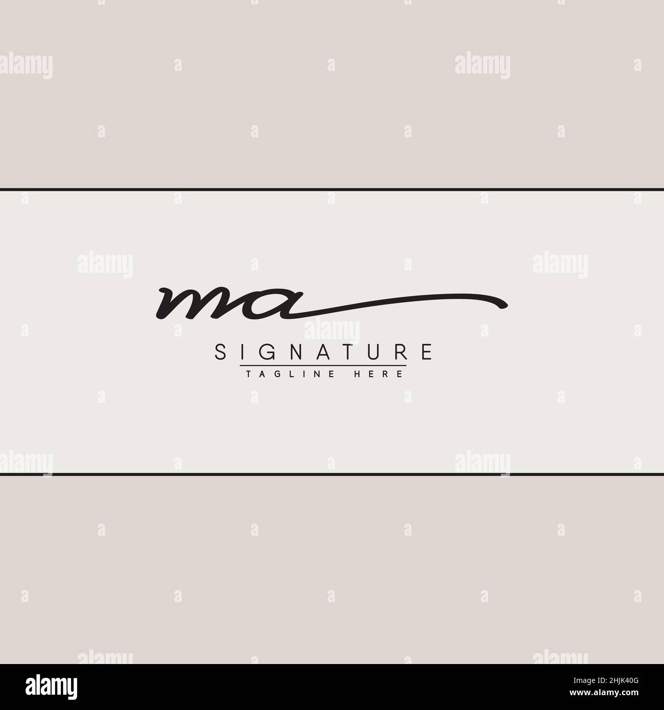 Ma signature Stock Vector Images - Alamy