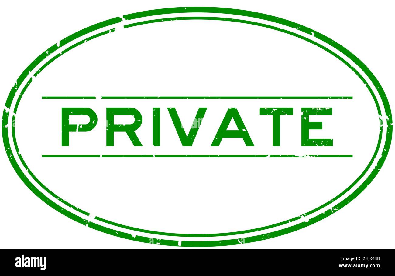 Grunge Green Private Word Oval Rubber Seal Stamp On White Background grunge-green-private-word-oval-rubber-seal-stamp-on-white-background