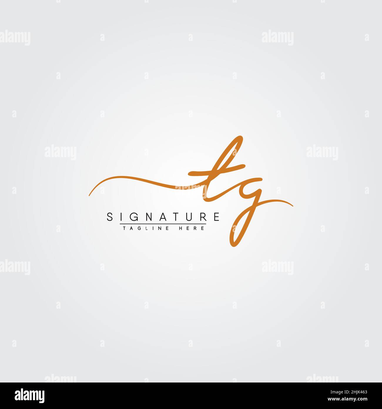 Initial Letter TG Logo - Handwritten Signature Logo - Simple Vector ...