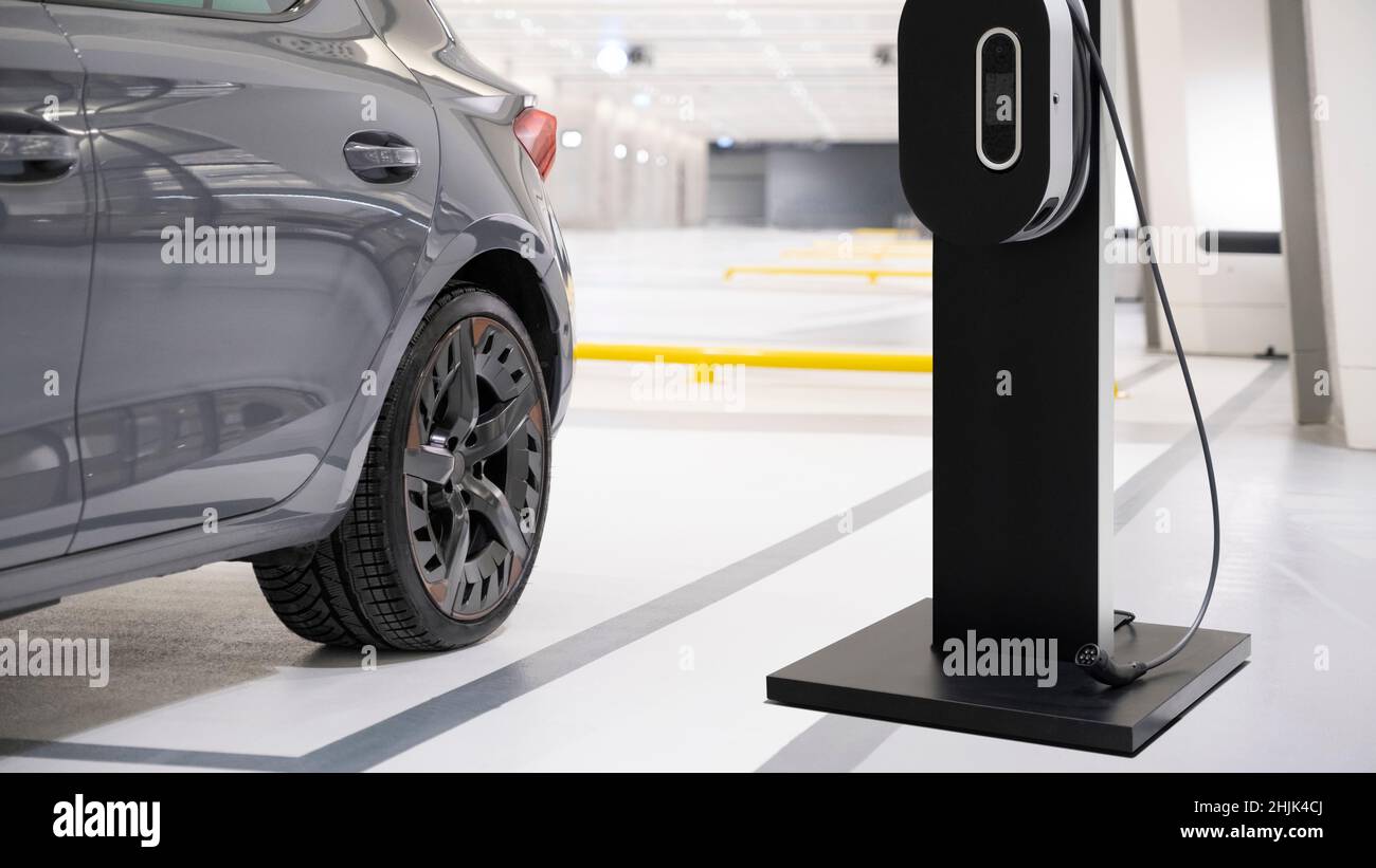 electric car charging station, front view Stock Photo - Alamy