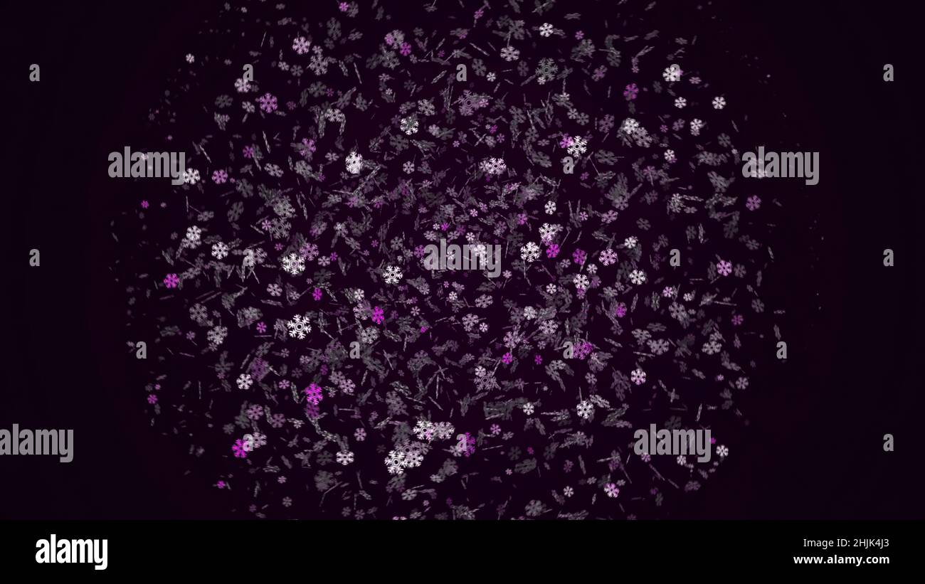 Abstract animated Christmas background with beautiful shimmering ...