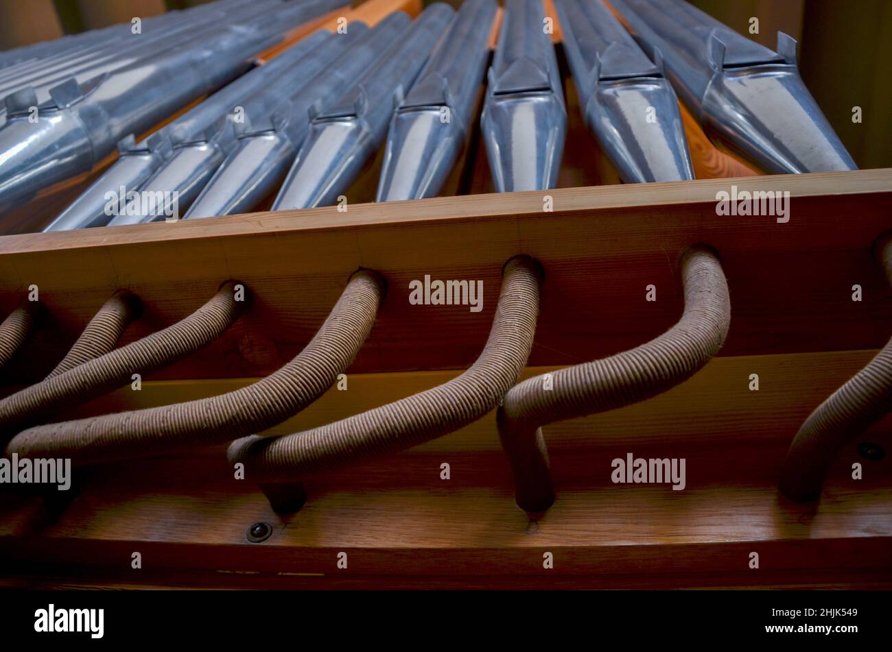 Historic pipe organ at a church in Germany Stock Photo - Alamy
