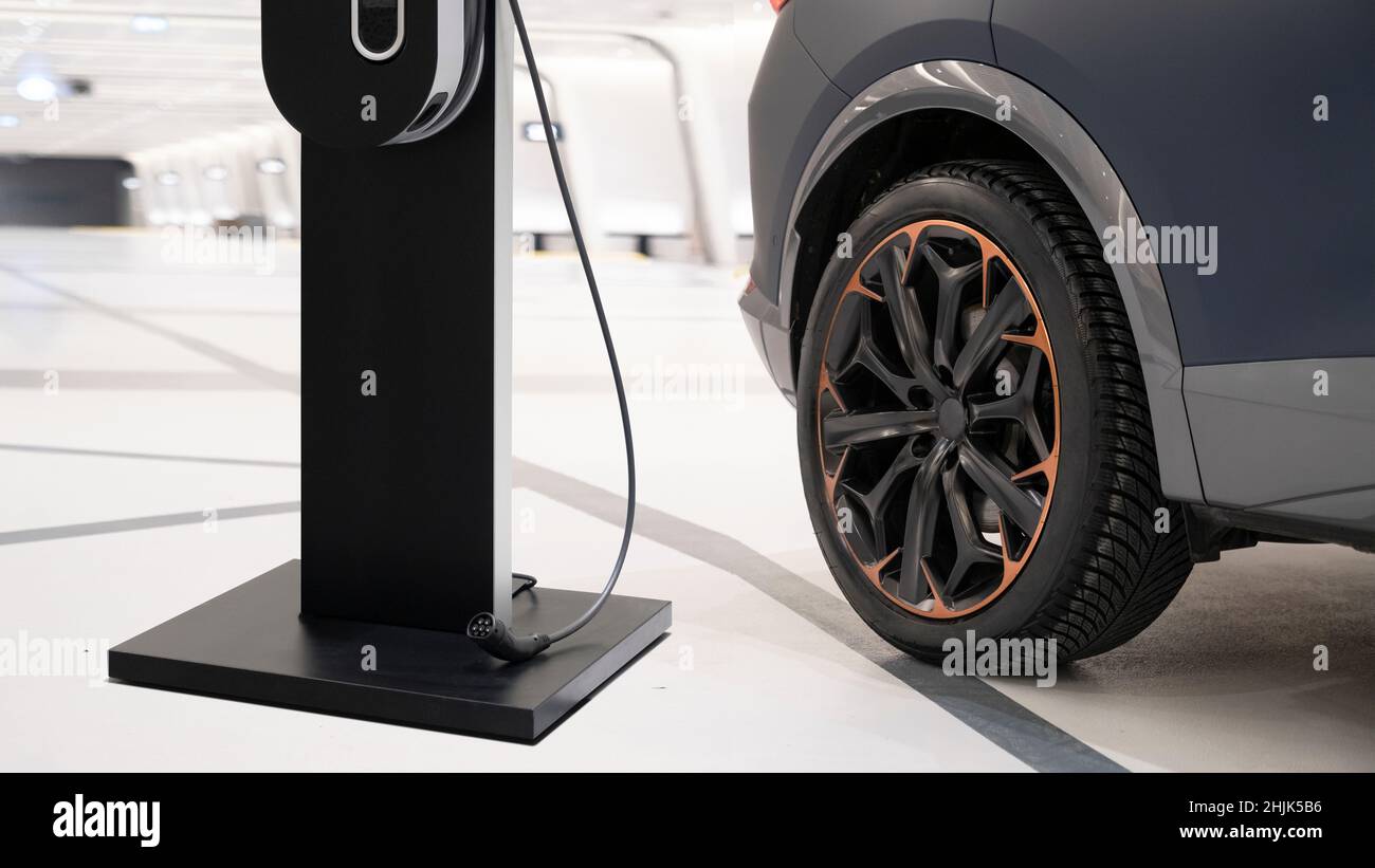 electric car charging station, front view Stock Photo - Alamy