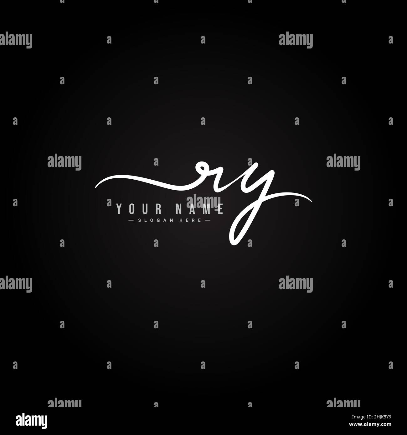 Ry initials logo hi-res stock photography and images - Alamy