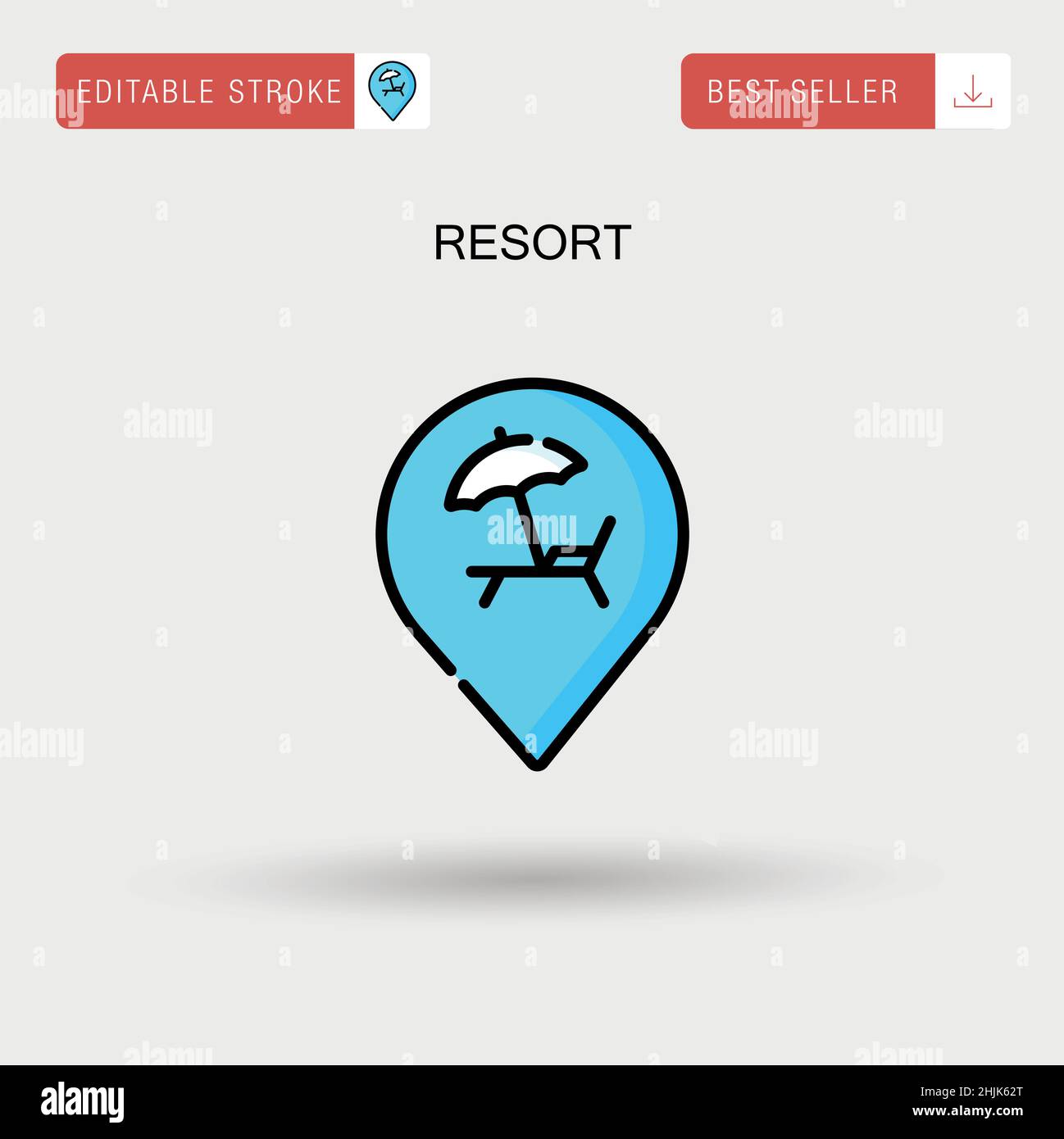 Resort hotel swimming pool tropical Stock Vector Images - Alamy