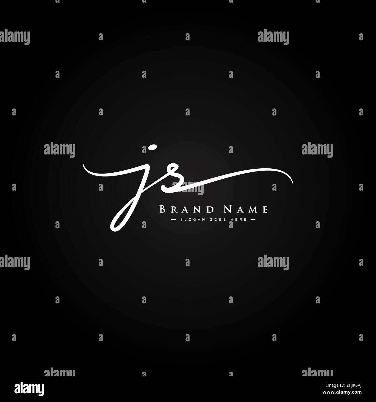 Initial Letter JS Logo - Hand Drawn Signature Style Logo - Simple ... Initial Letter JS Logo - Hand Drawn Signature Style Logo - Simple ...