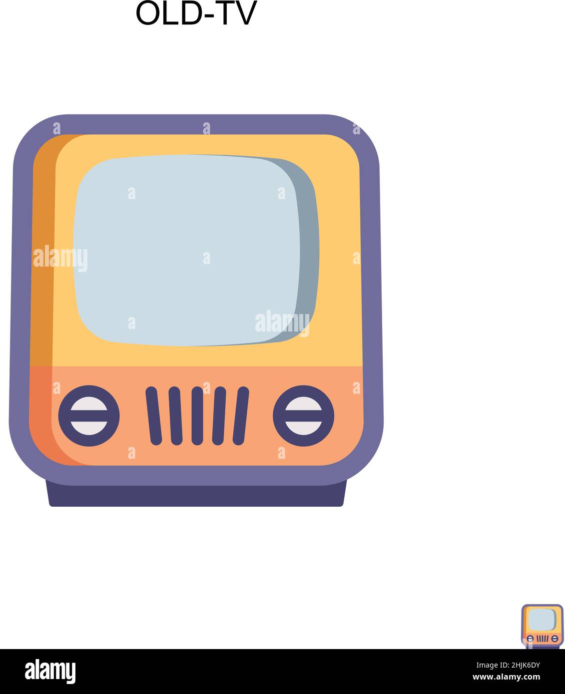 Old vintage advertising television Stock Vector Images - Alamy