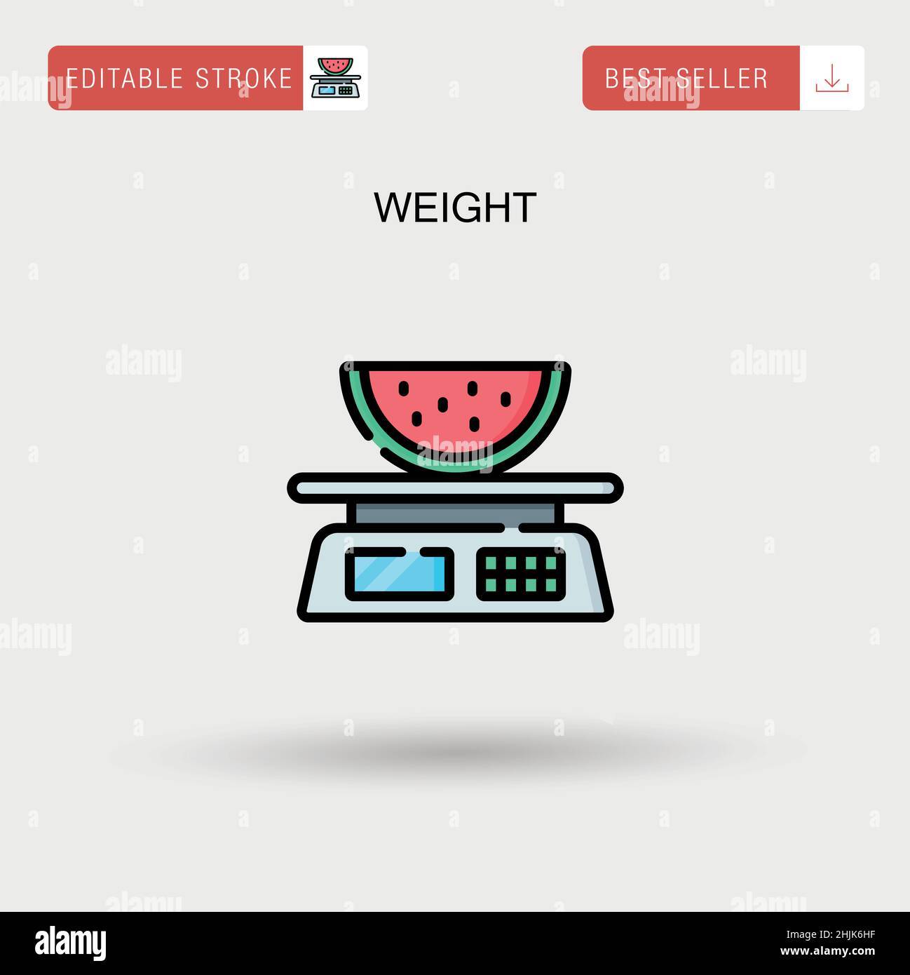 Weight Simple vector icon Stock Vector Image & Art - Alamy