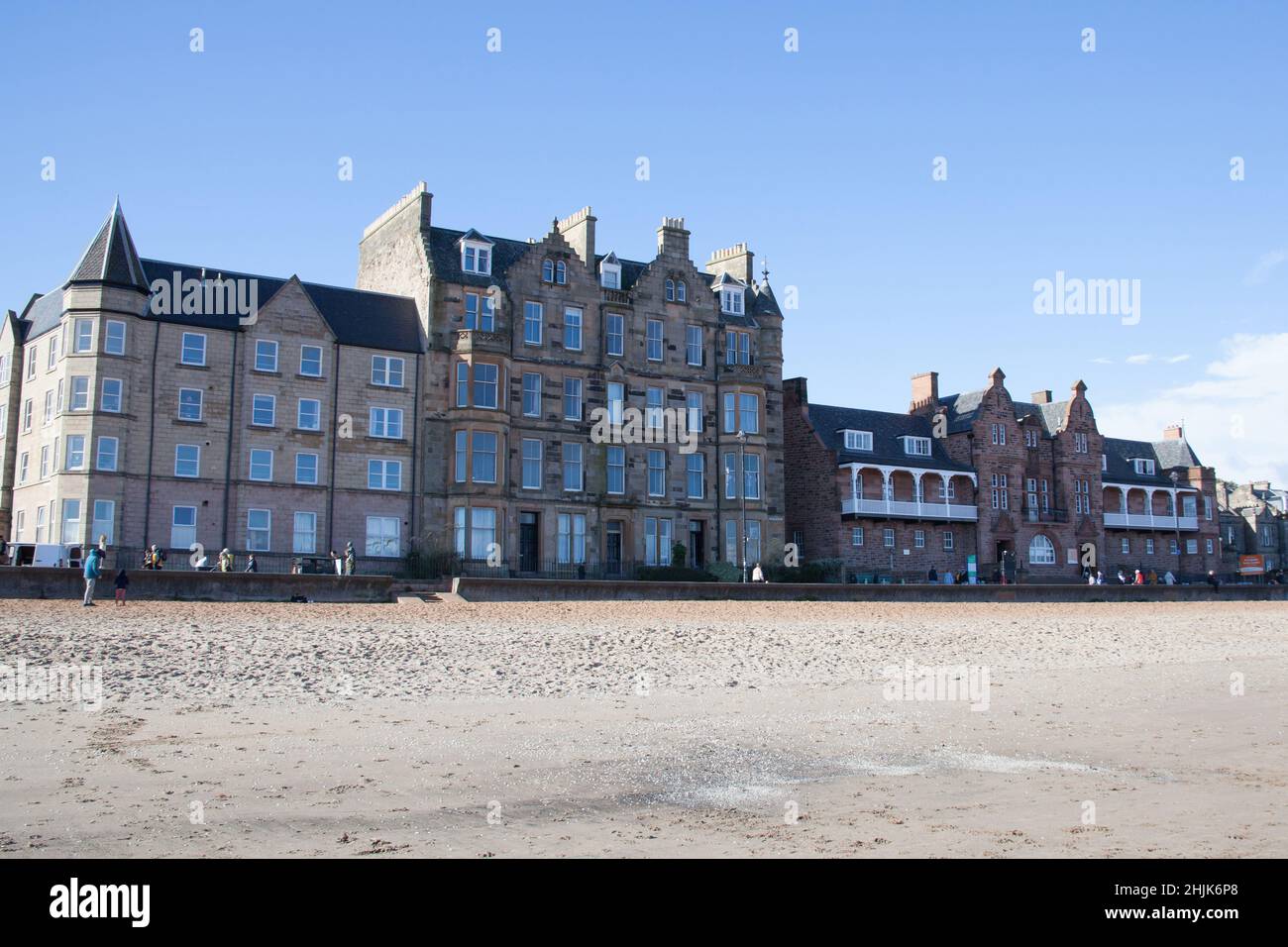 Views of the Promenade at Portobello Beach in Edinburgh, Scotland in ...