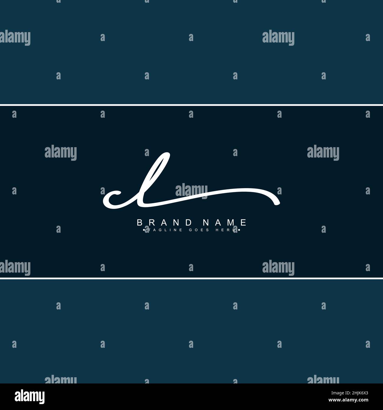 Initial Letter CL Logo - Hand Drawn Signature Logo - Simple Vector Logo ...